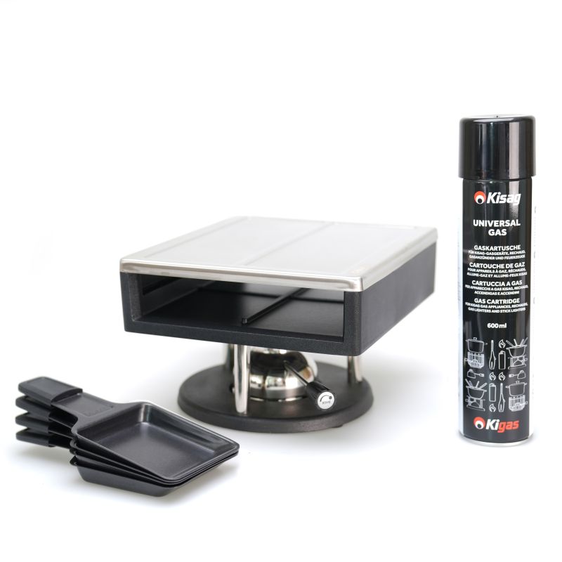 Buy the Raclette set Black Cast online | Kisag Webshop